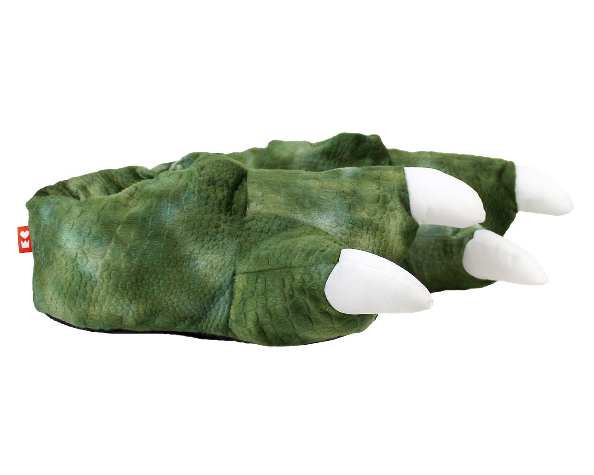 Dinosaur Feet Slippers with Sound | Plush Dino Slippers – BunnySlippers.com
