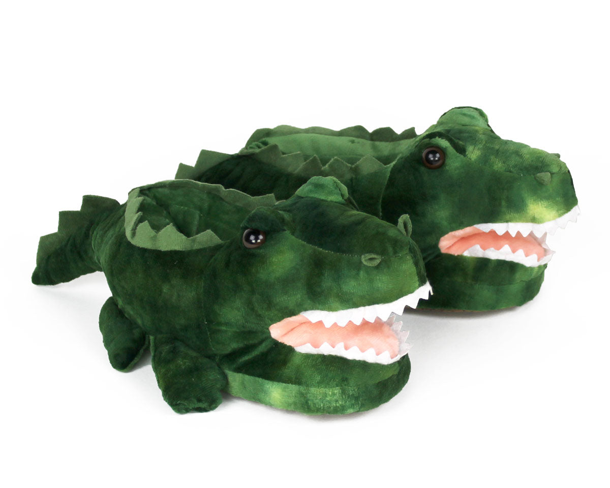 Kids Alligator Slippers | Children's Plush Crocodile Slippers ...
