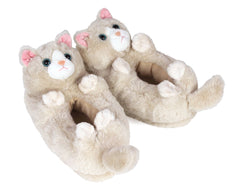 Kitty Cat Slippers | Plush Cat House Shoes – BunnySlippers.com