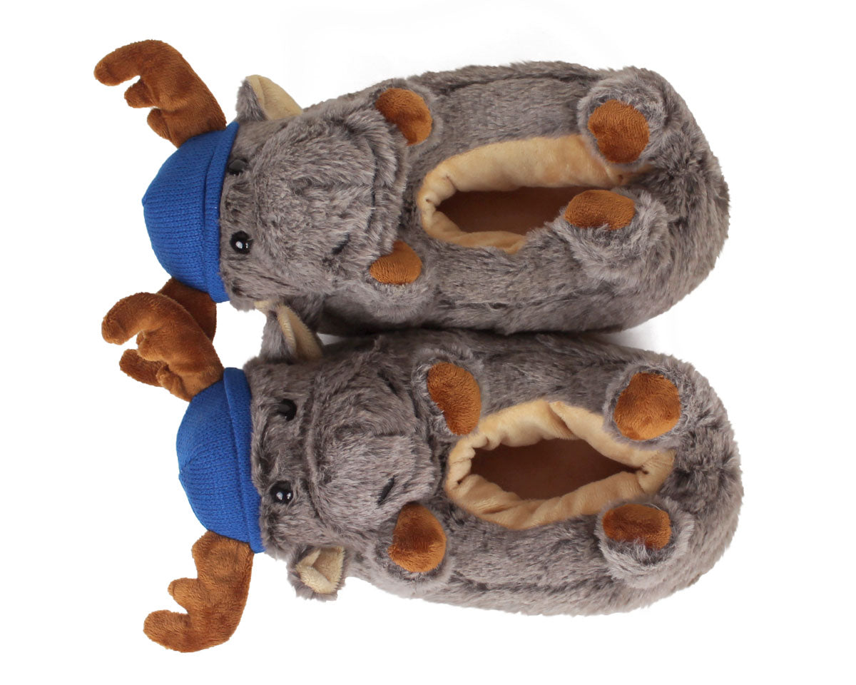 Moose Slippers | Animal Slippers | Moose Animal Slippers ...
