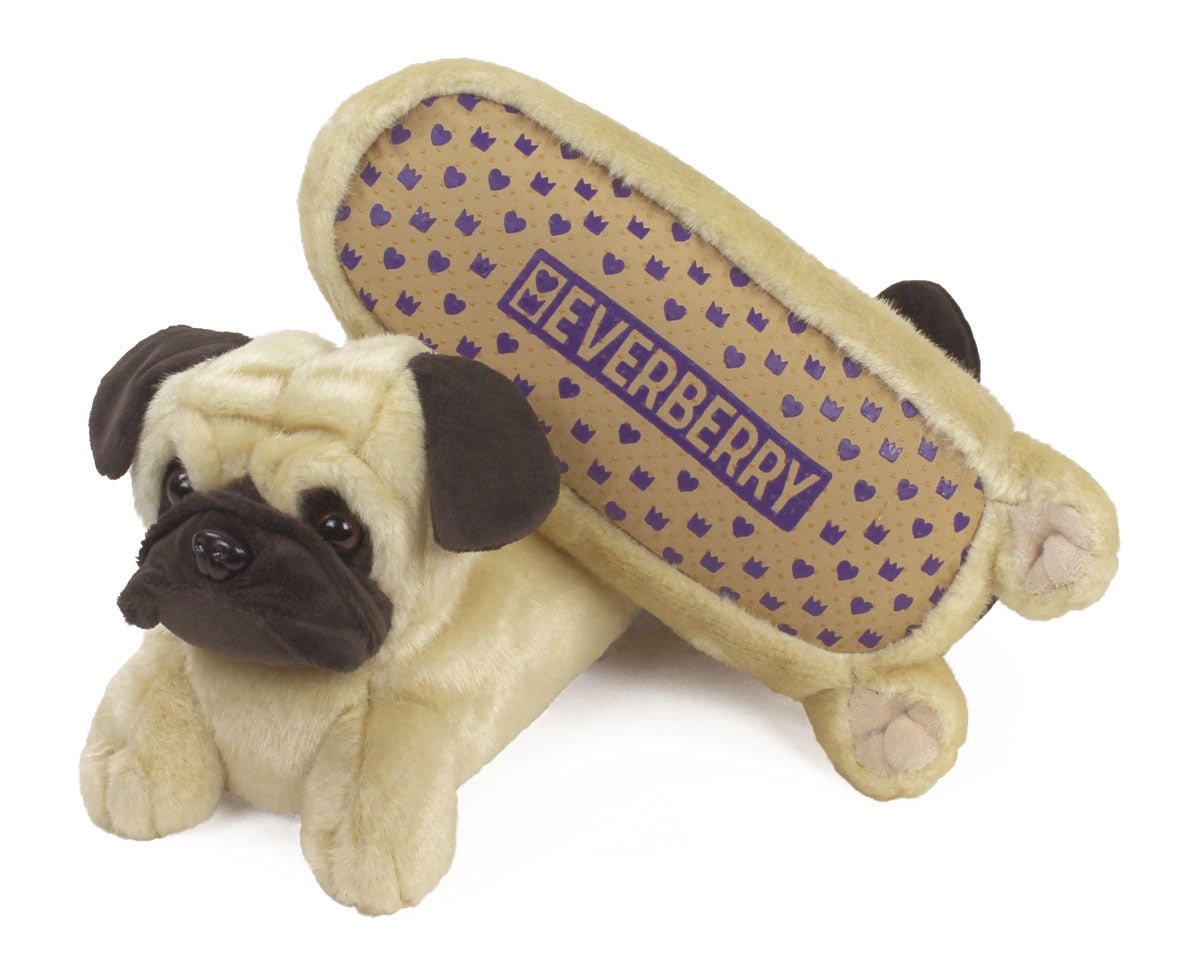 Pug Slippers | Pug Dog Slippers – BunnySlippers.com
