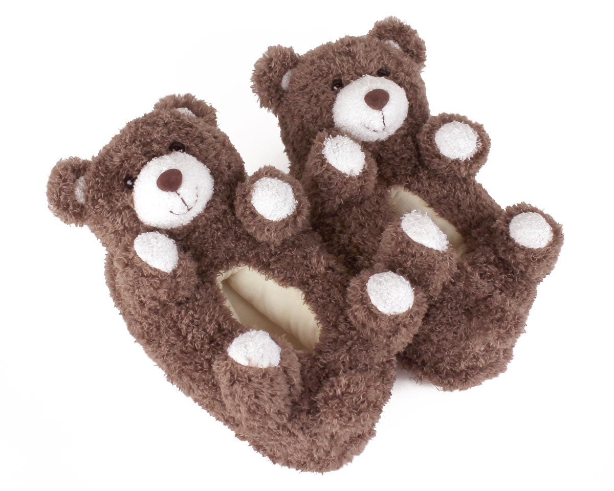 Teddy Bear Slippers | Bear Slippers | Plush Bear Slippers ...
