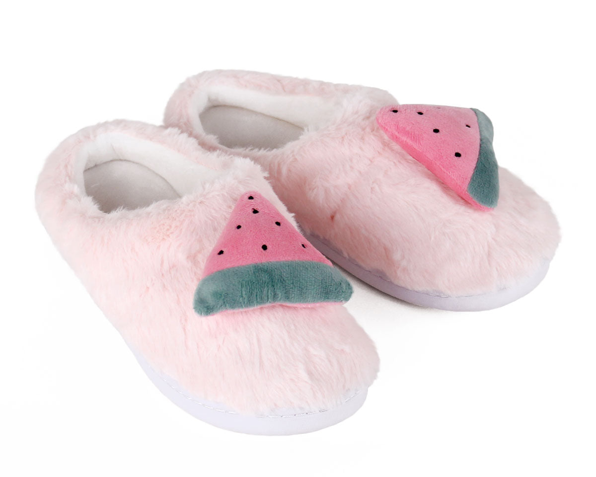 Watermelon Slippers | Plush Fruit Slippers – BunnySlippers.com